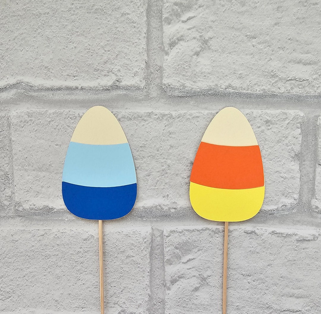 Candy Corn Cupcake Toppers, Halloween Party Decorations - Etsy