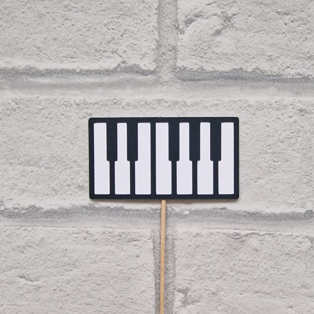 Piano Keys Cupcake Toppers - Etsy