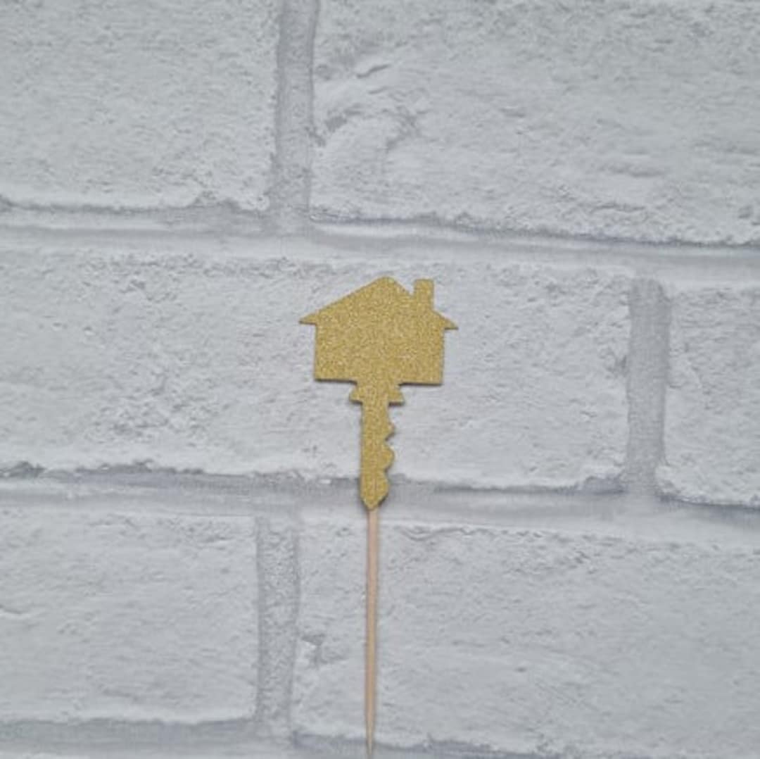 New Home Key Cupcake Toppers - Etsy