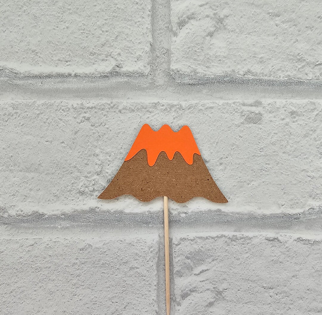 Volcano Cupcake Toppers - Etsy