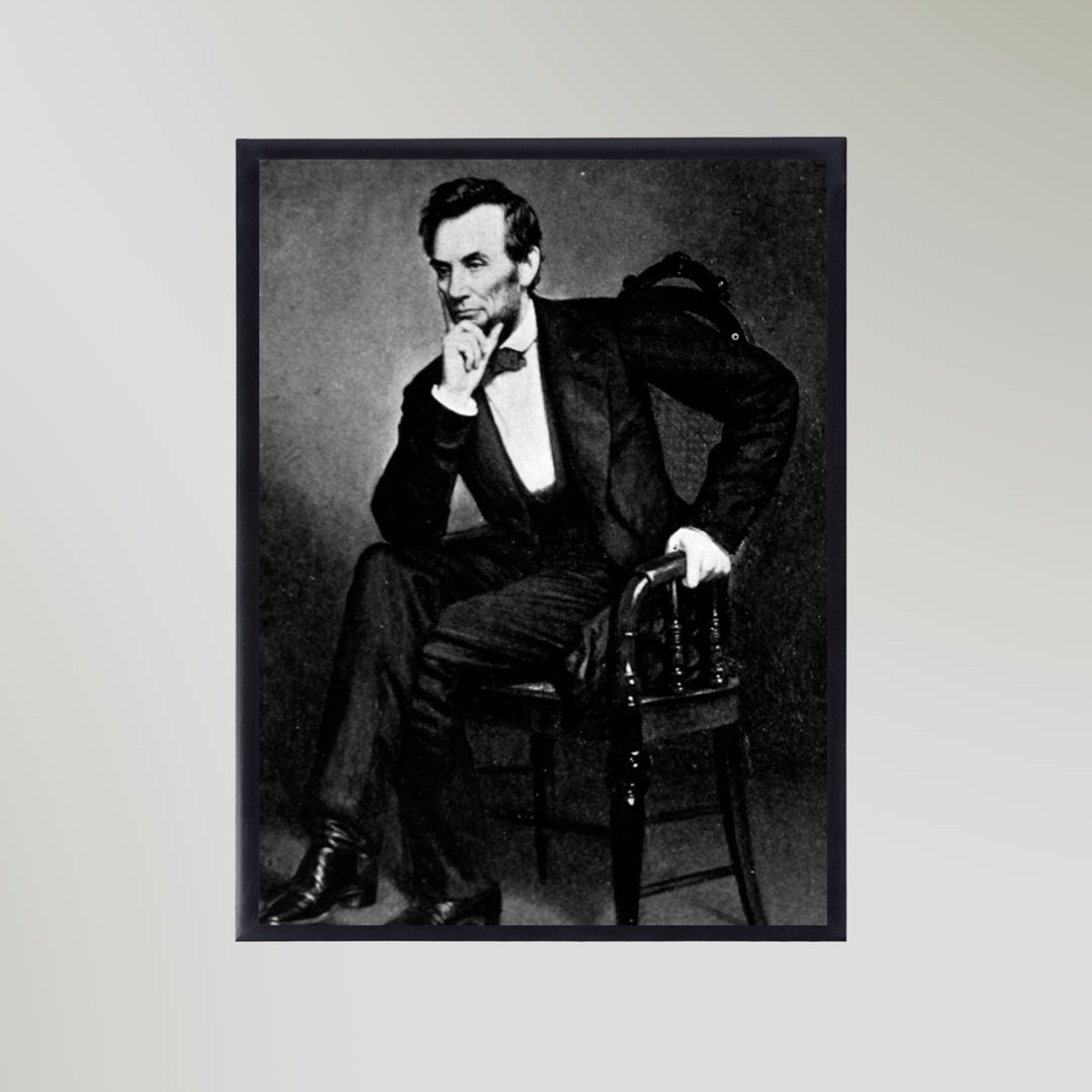 Abraham Lincoln Print Poster Picture Gift in Various Sizes Unframed - Etsy