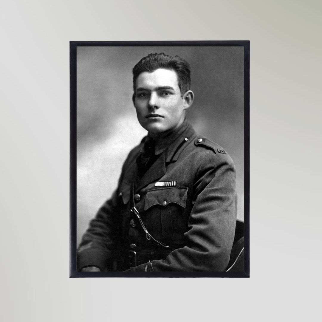Ernest Hemingway Print Poster Vintage Picture Gift in Various Sizes ...