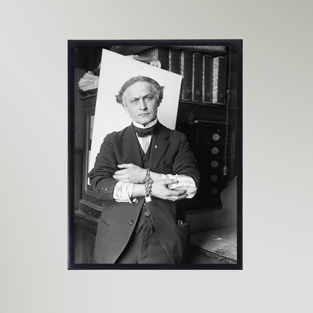 Harry Houdini Print Poster Picture Gift in Various Sizes Unframed - Etsy