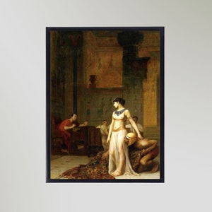 Cleopatra & Caesar by Jean-leon Gerome (1866) Painting Print Poster ...