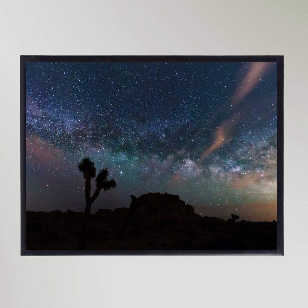 Milky Way Galaxy of Joshua Tree Poster Wall Print Gift in Various Sizes ...