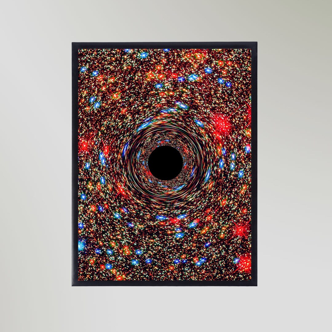 Supermassive Black Hole Illustration Original by NASA Space Astronomy ...