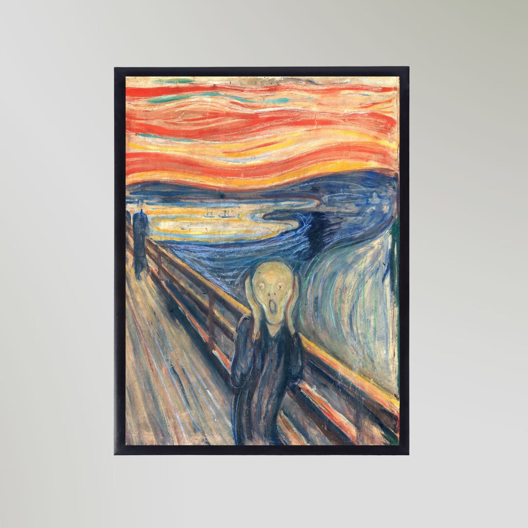The Scream by Edvard Munch (1893) Painting Print Poster Picture Gift ...