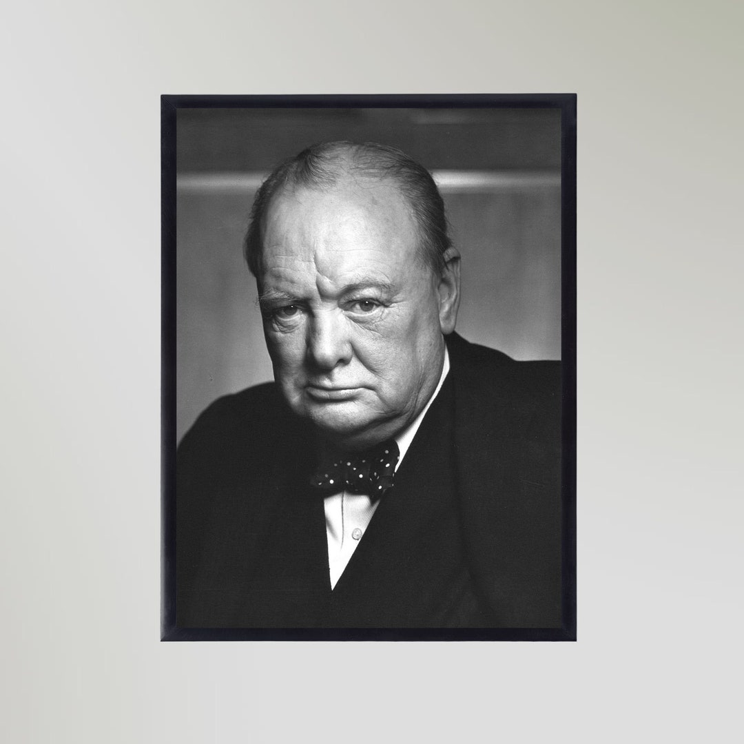 Winston Churchill Print Poster Picture Gift in Various Sizes Unframed ...