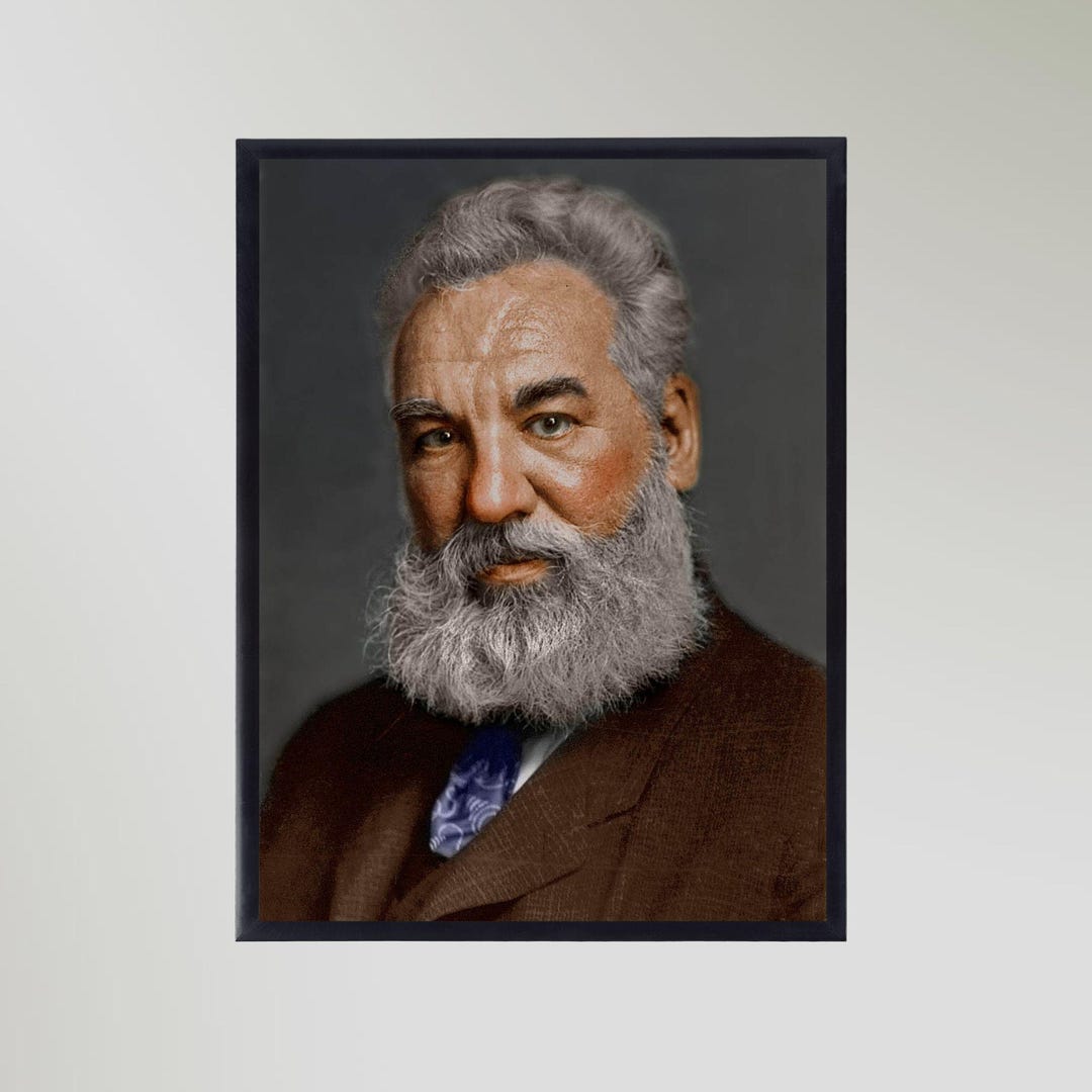 Alexander Graham Bell (1914-19) Portrait Print Poster Picture Gift in ...