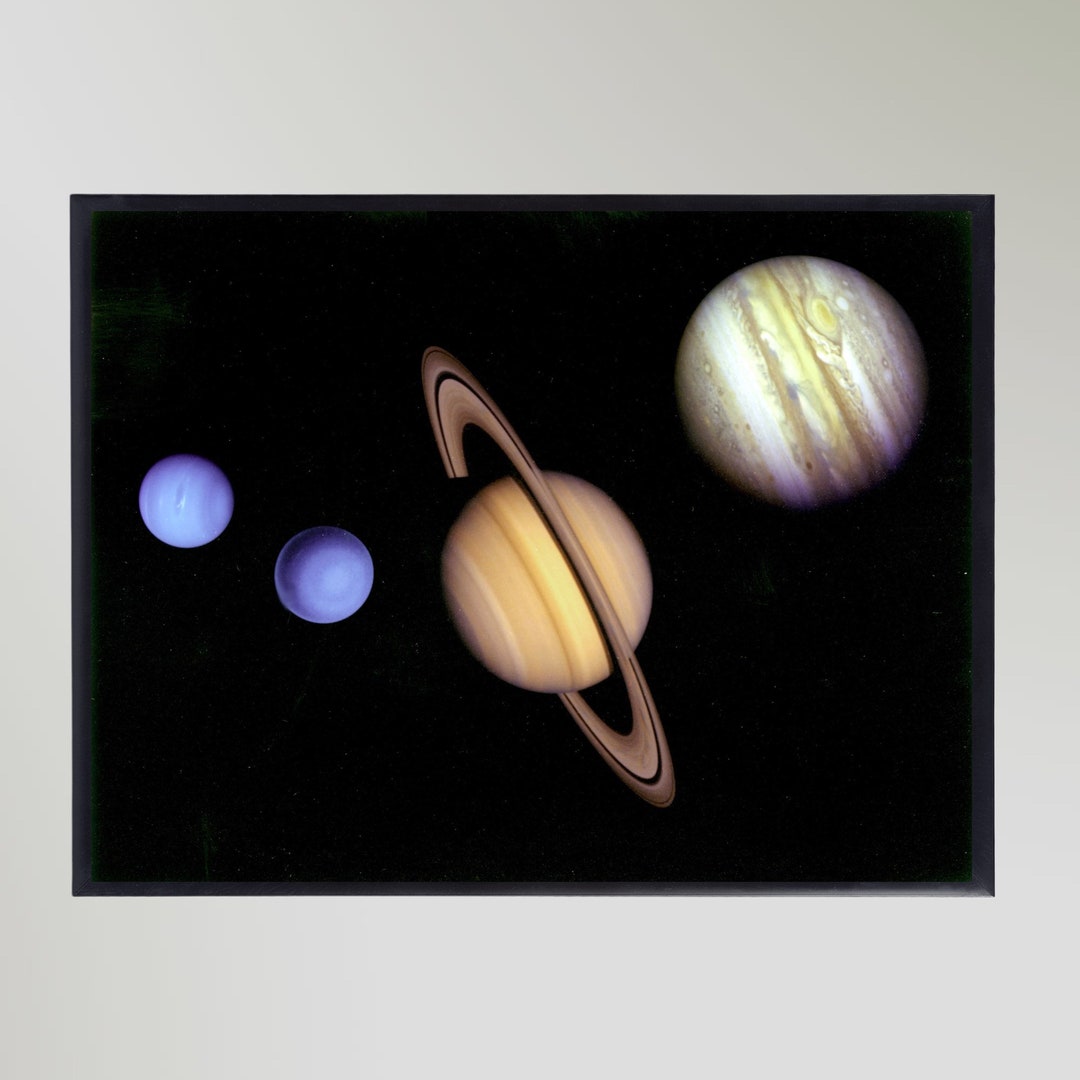 Voyager Montage Solar System Space Astronomy Poster Wall Print Gift in ...