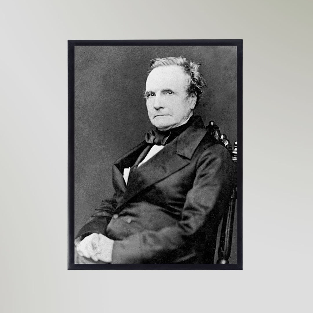 Charles Babbage (1860) Print Poster Picture Gift in Various Sizes ...