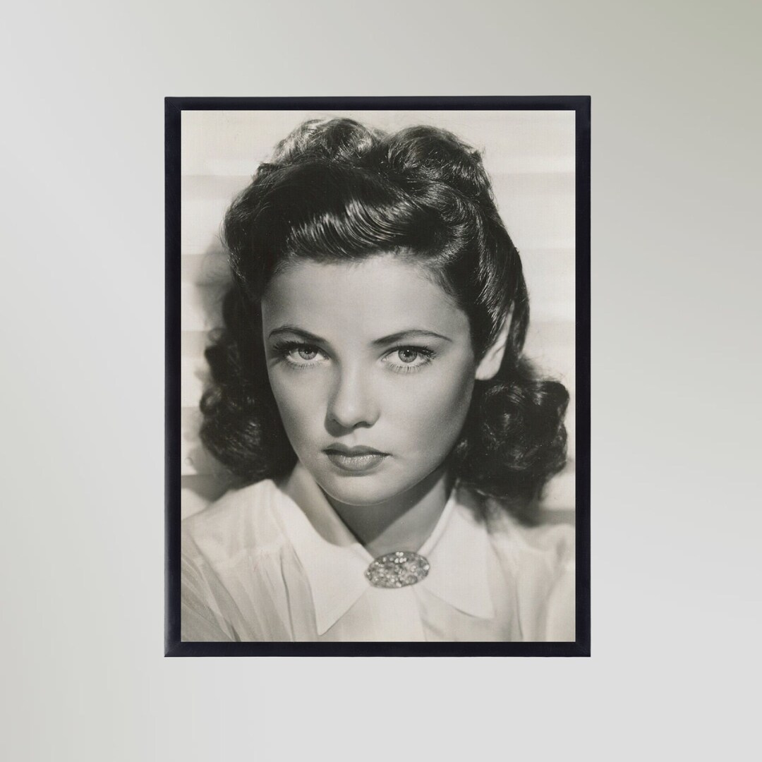 Gene Tierney (1940) Print Poster Picture Gift in Various Sizes Unframed ...