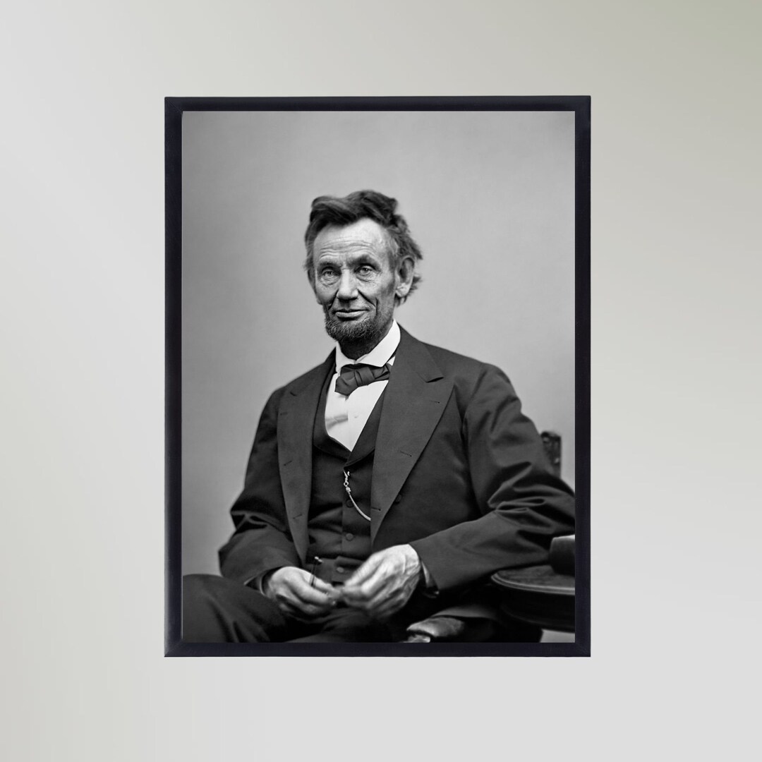Abraham Lincoln Print Poster Picture Gift in Various Sizes Unframed - Etsy