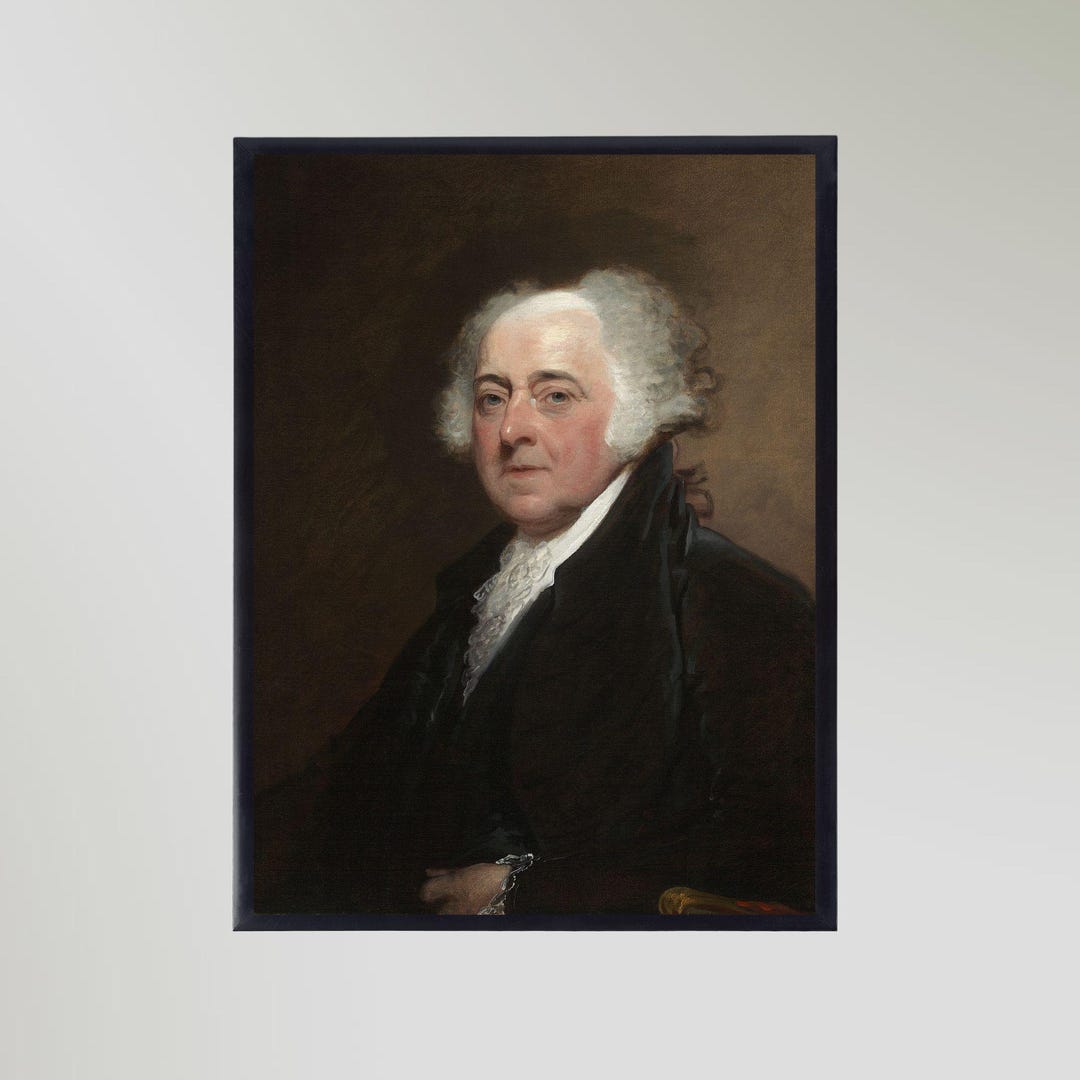 John Adams Painting (1800’s) Portrait Print Poster Picture Gift in ...
