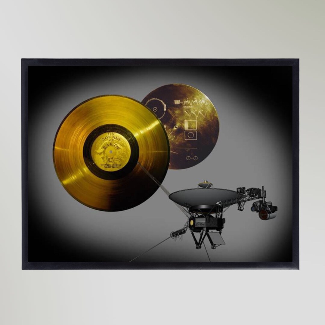 Voyager Spacecraft (the Golden Record) NASA Print Poster Picture Gift ...