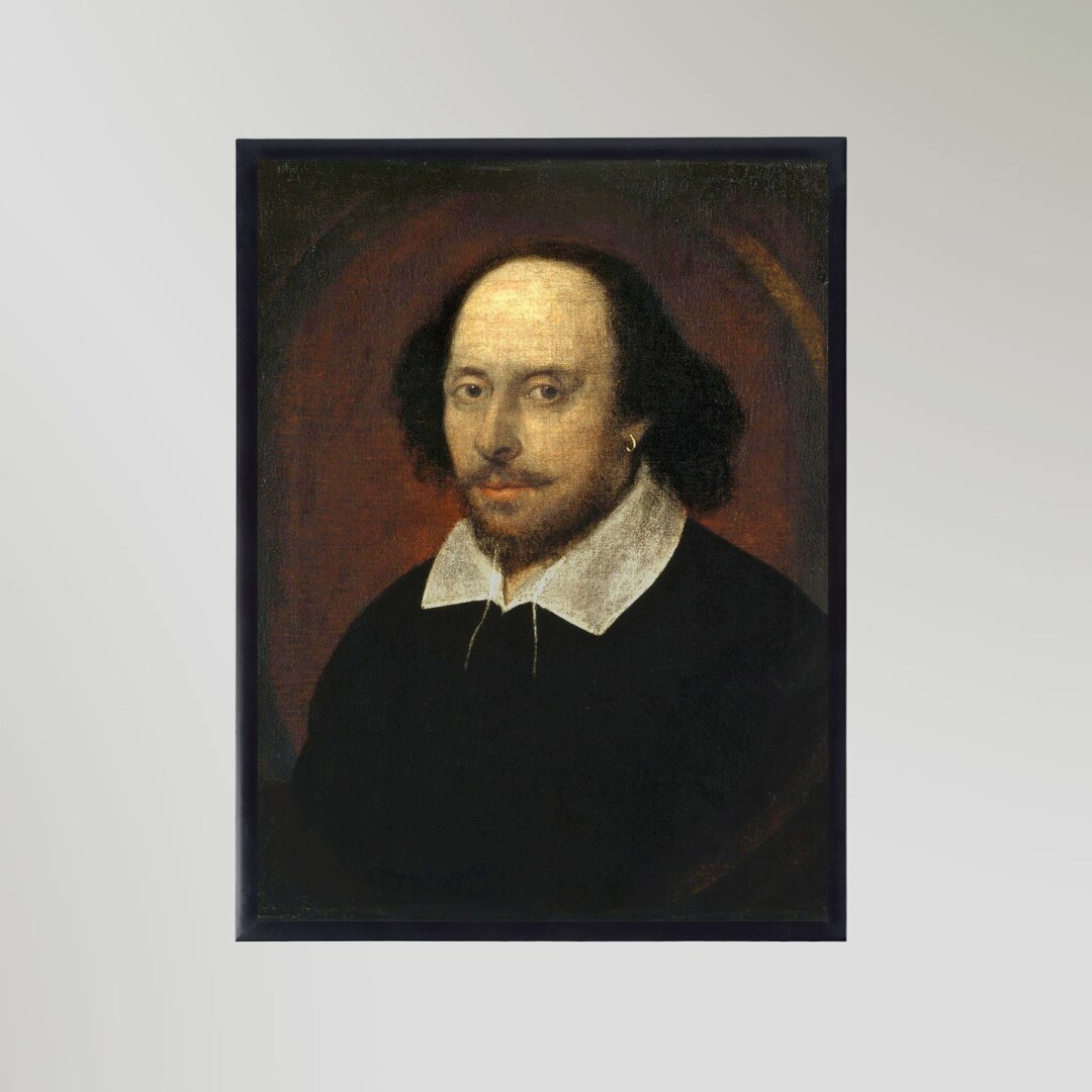 William Shakespeare (1610) Print Poster Vintage Picture Gift in Various ...