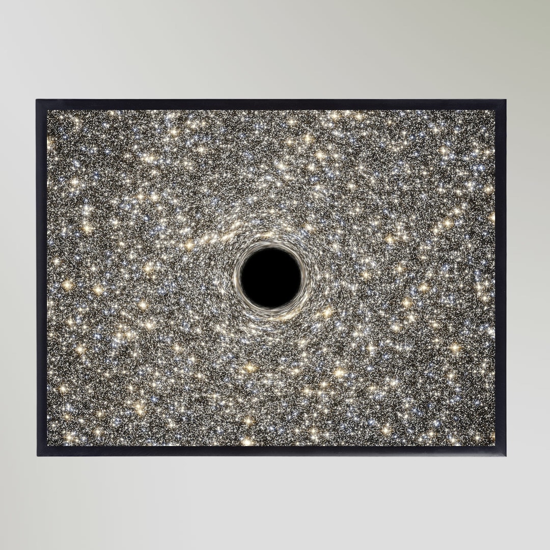 Supermassive Black Hole Illustration by NASA Space Astronomy Poster ...