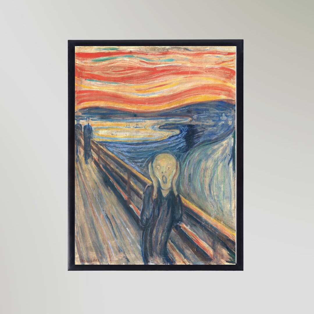 The Scream by Edvard Munch 1893 Painting Print Poster - Etsy