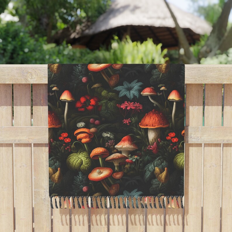 Mushroom Forest Seamless Pattern, Mushroom Forest Pattern, Mushroom ...