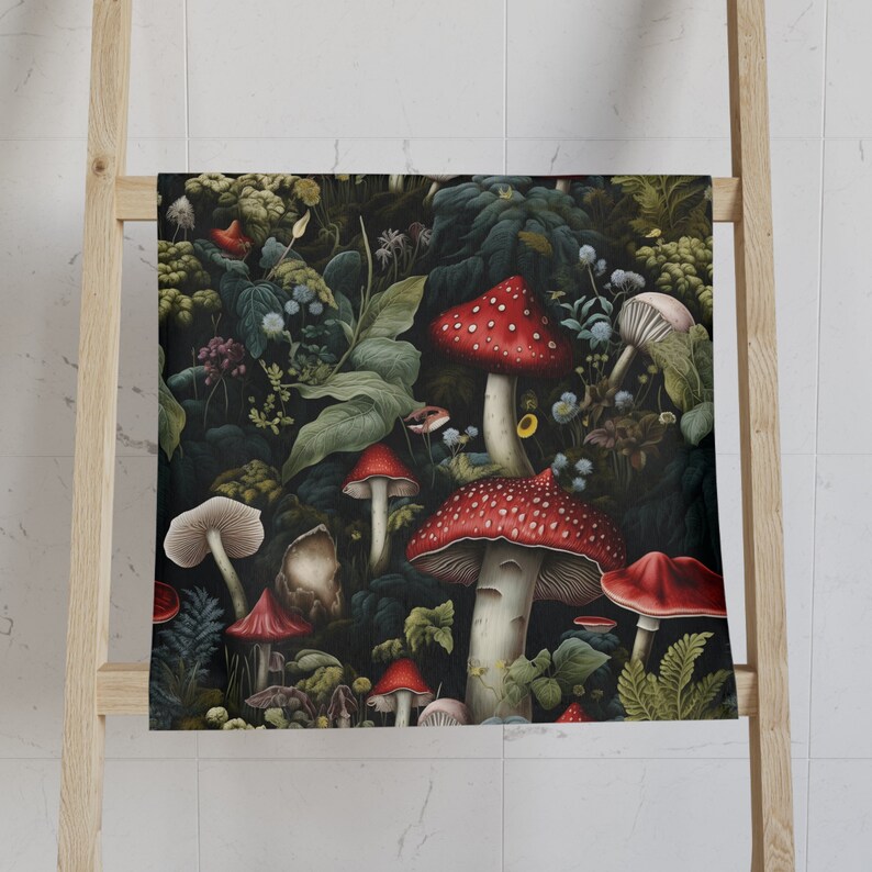 Mushroom Forest Seamless Pattern, Mushroom Forest Pattern, Mushroom ...