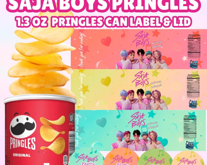 Kpop Pringles Wrap Printable Featuring Rumi From Saja Boys Demon ...