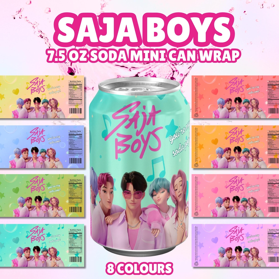 Kpop Saja Boys Printable | Kpop Saja Boys Soda Pop Sleek Can Wrapper ...
