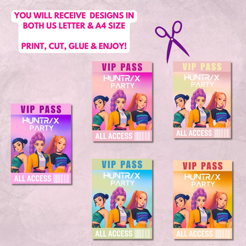Kpop Demon Hunters VIP Pass Bundle | Huntrix & Saja Boys ID Badges ...