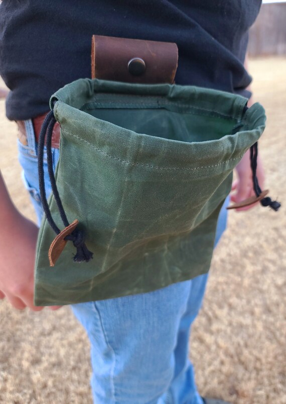 Premier Canvas Drawstring Bag Trail Pouch Foraging Hiking | Etsy