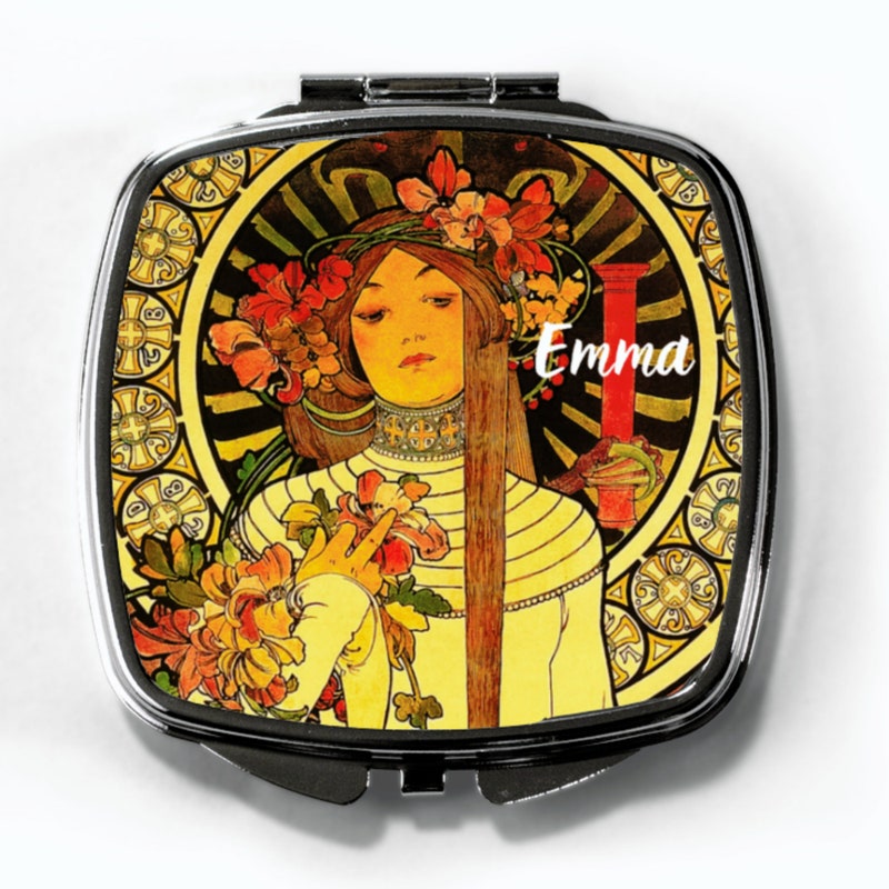Art Nouveau Compact - Etsy