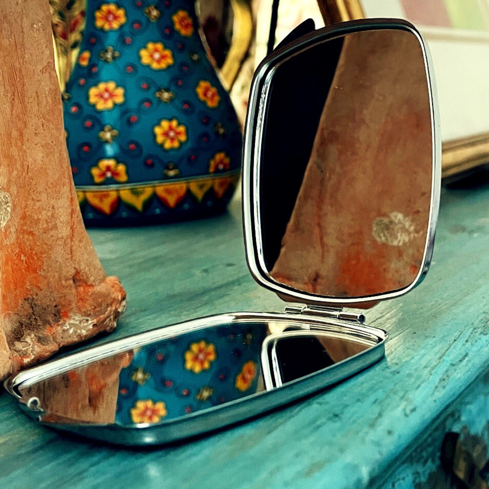 Personalised Compact Mirror, Art Deco Compact Mirror, Vintage Art ...