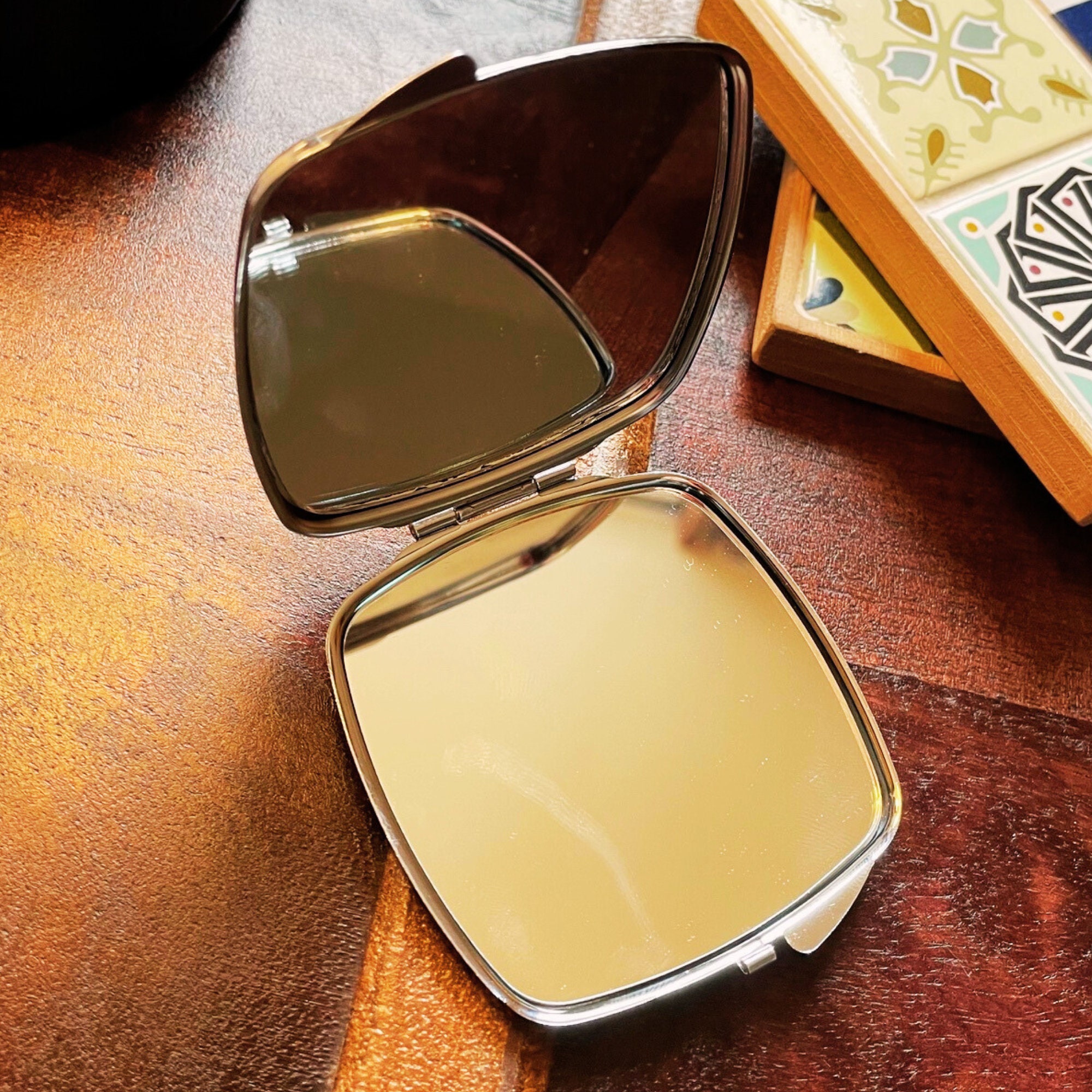 Personalised Compact Mirror, Art Deco Compact Mirror, Vintage Art ...