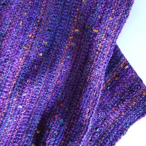 Handwoven Purply Fuchsia Rayon and Ladder Yarns Chenille Scarf - Etsy