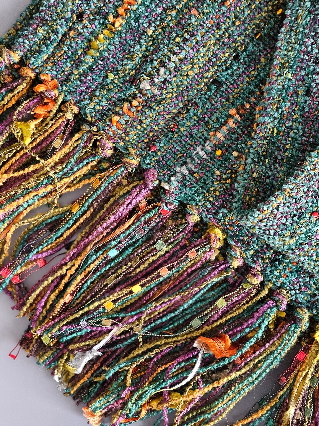 Handwoven Jasper Rayon Chenille Scarf - Etsy