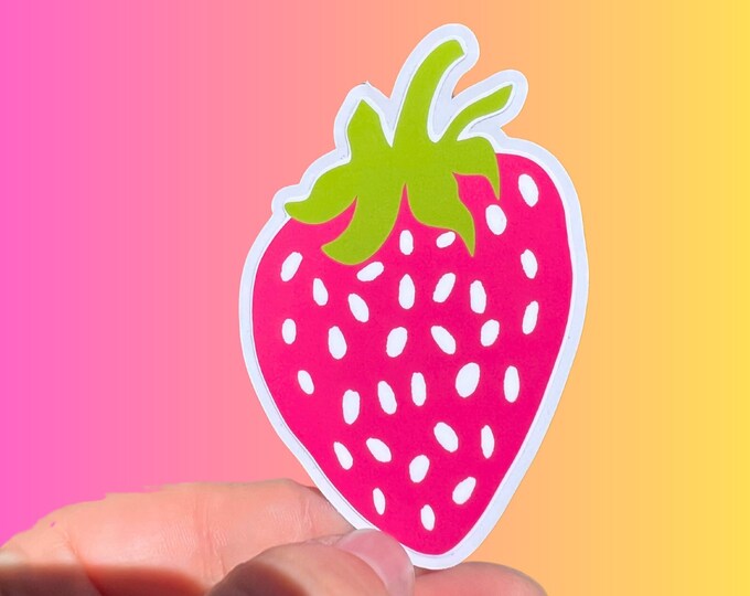 Strawberry Sticker Decal Groovy Trippy Psychedelic 60s 70s Vintage ...