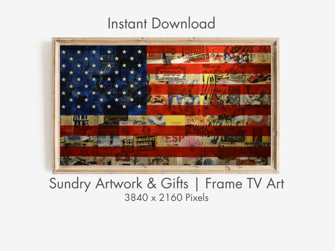 Vintage American Flag With Comic and Newspaper Background - Samsung ...
