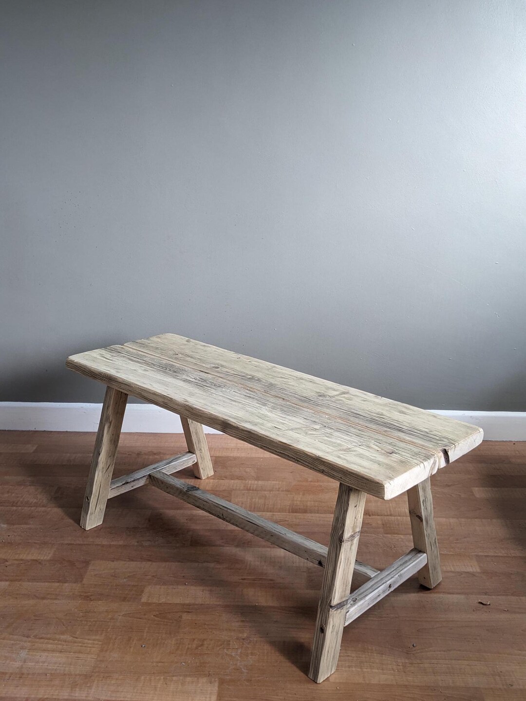 Rustic Wide Bench - Etsy