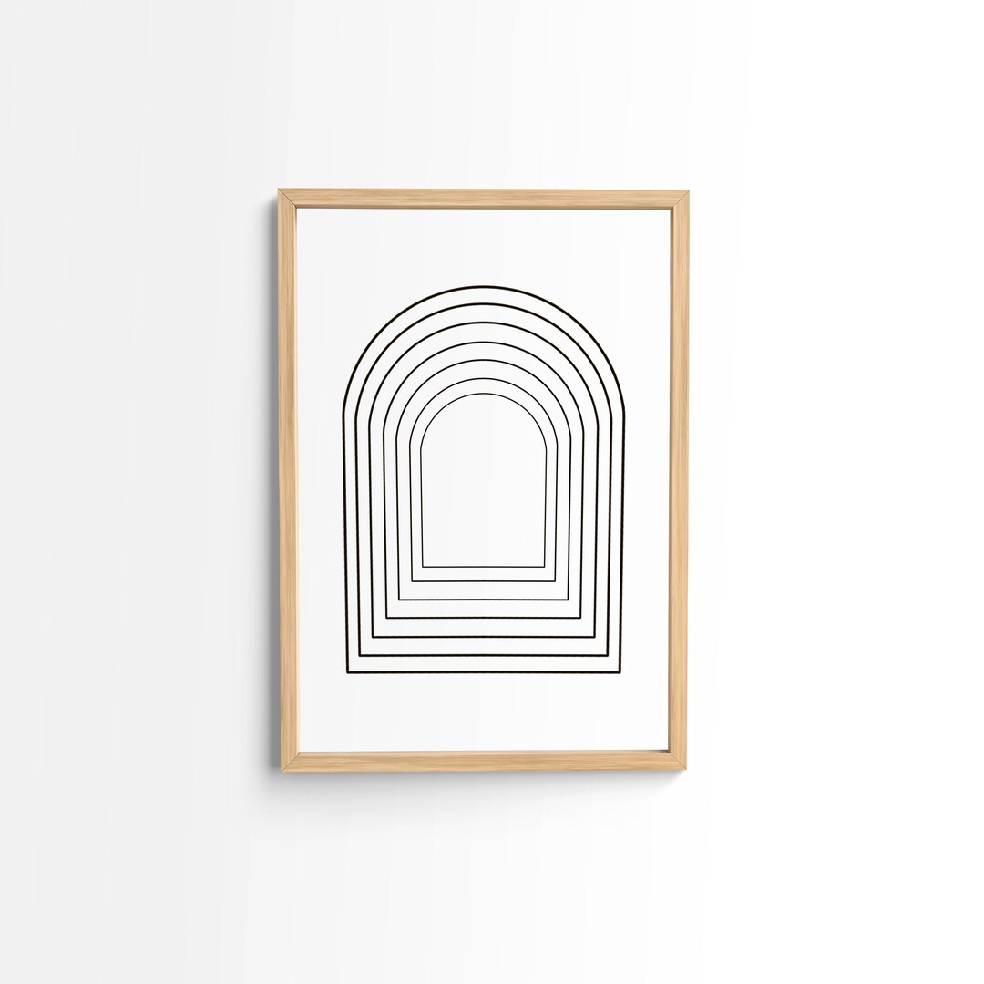 Abstract Art Print, Archway Printable, Entryway Art, Home Decor, DIY ...