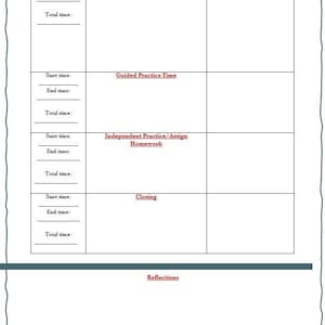Effective Lesson Plan Template for Teachers - Etsy