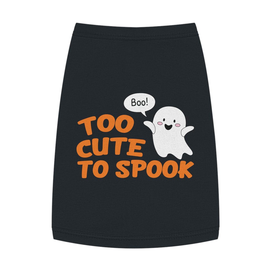 Cute Ghost Pet Tank Top | Halloween Dog Shirt | Spooky Pet Apparel ...