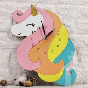 Wooden Clock Kids Wall Wooden Clock Kids Clock Childrens - Etsy