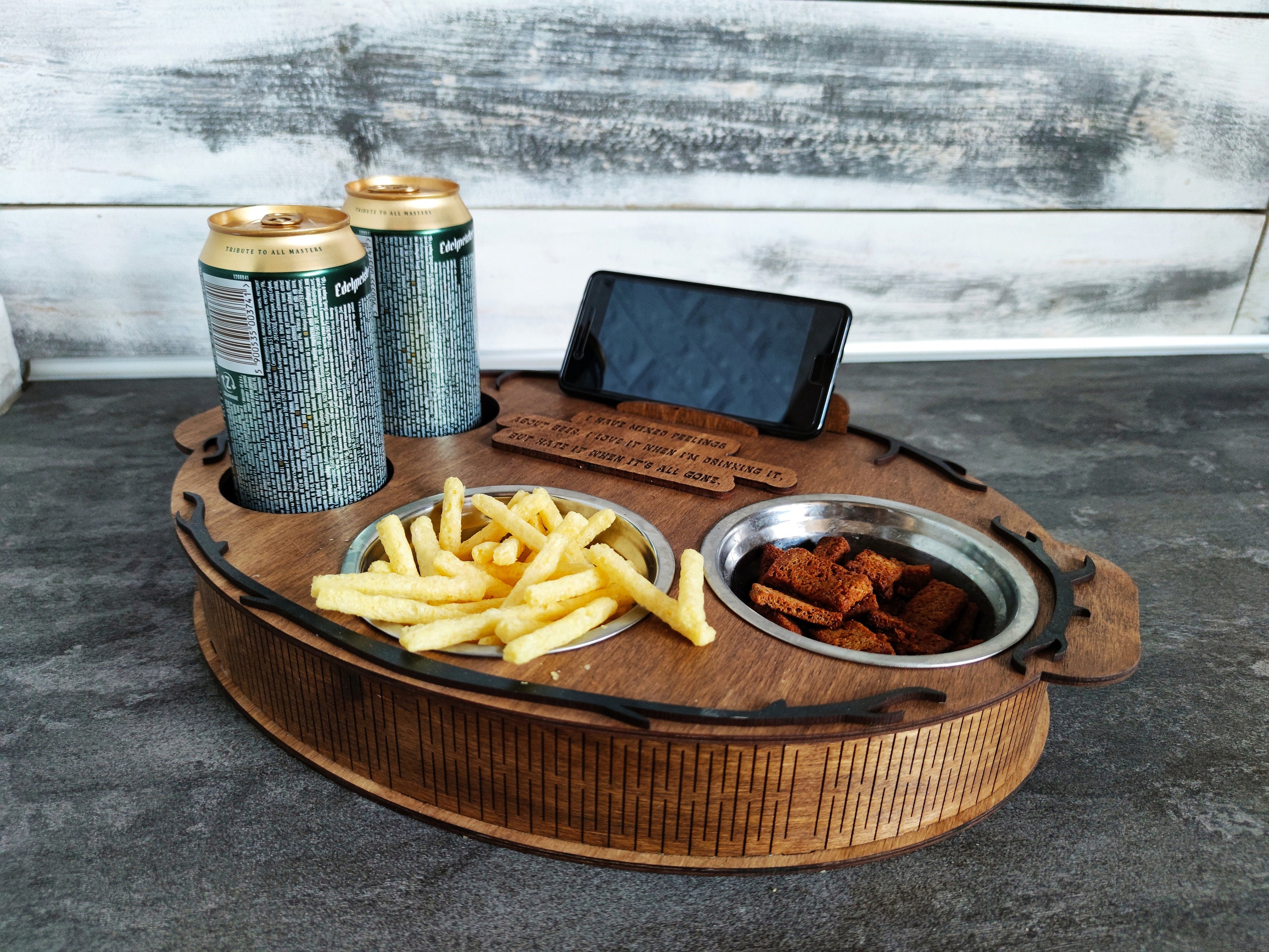 Rustic Wooden Beer & Snack Tray (svg, Dxf, Ai, Cdr) (digital File) - Etsy