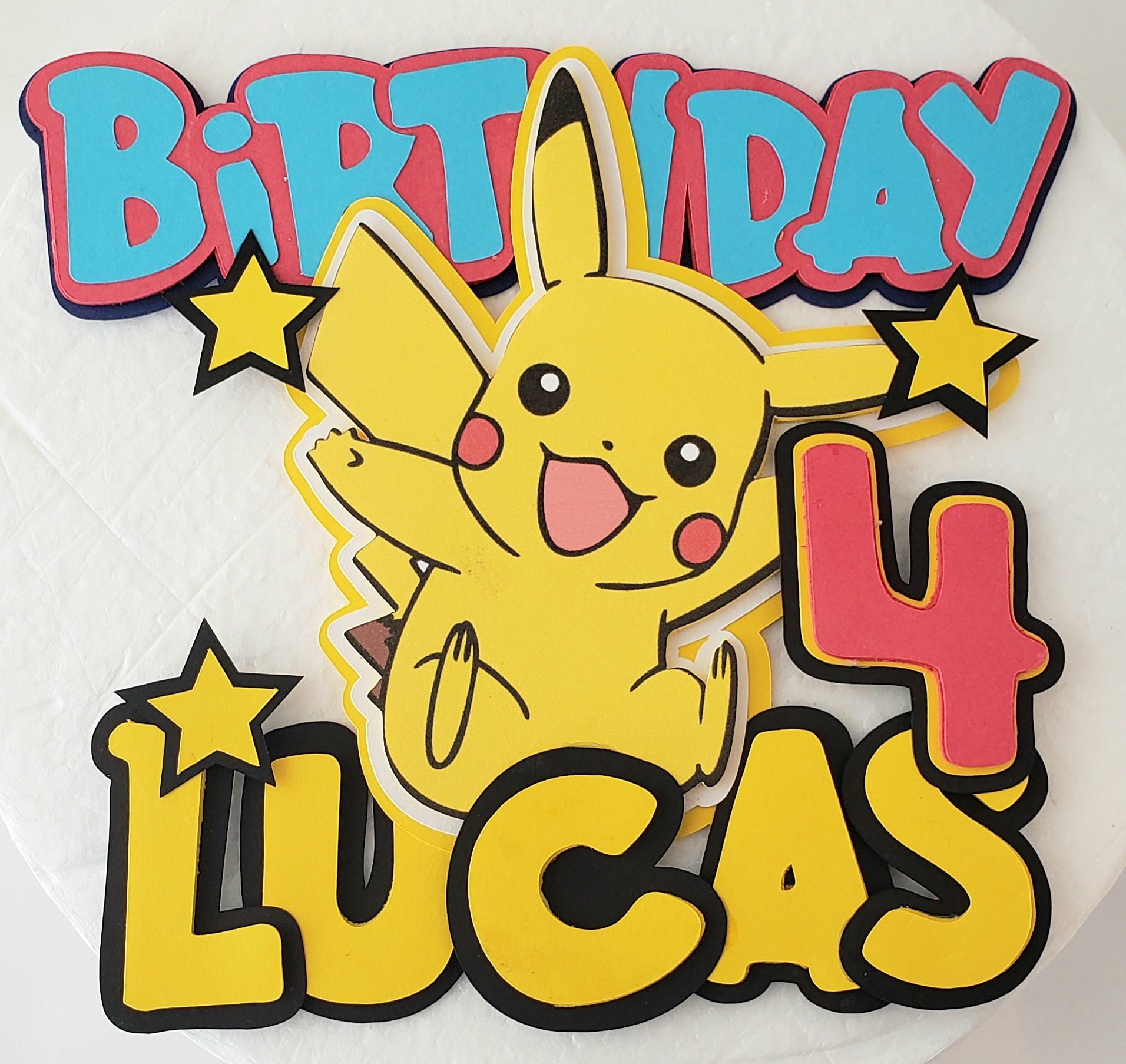 Pokemon Cake Topper - Etsy