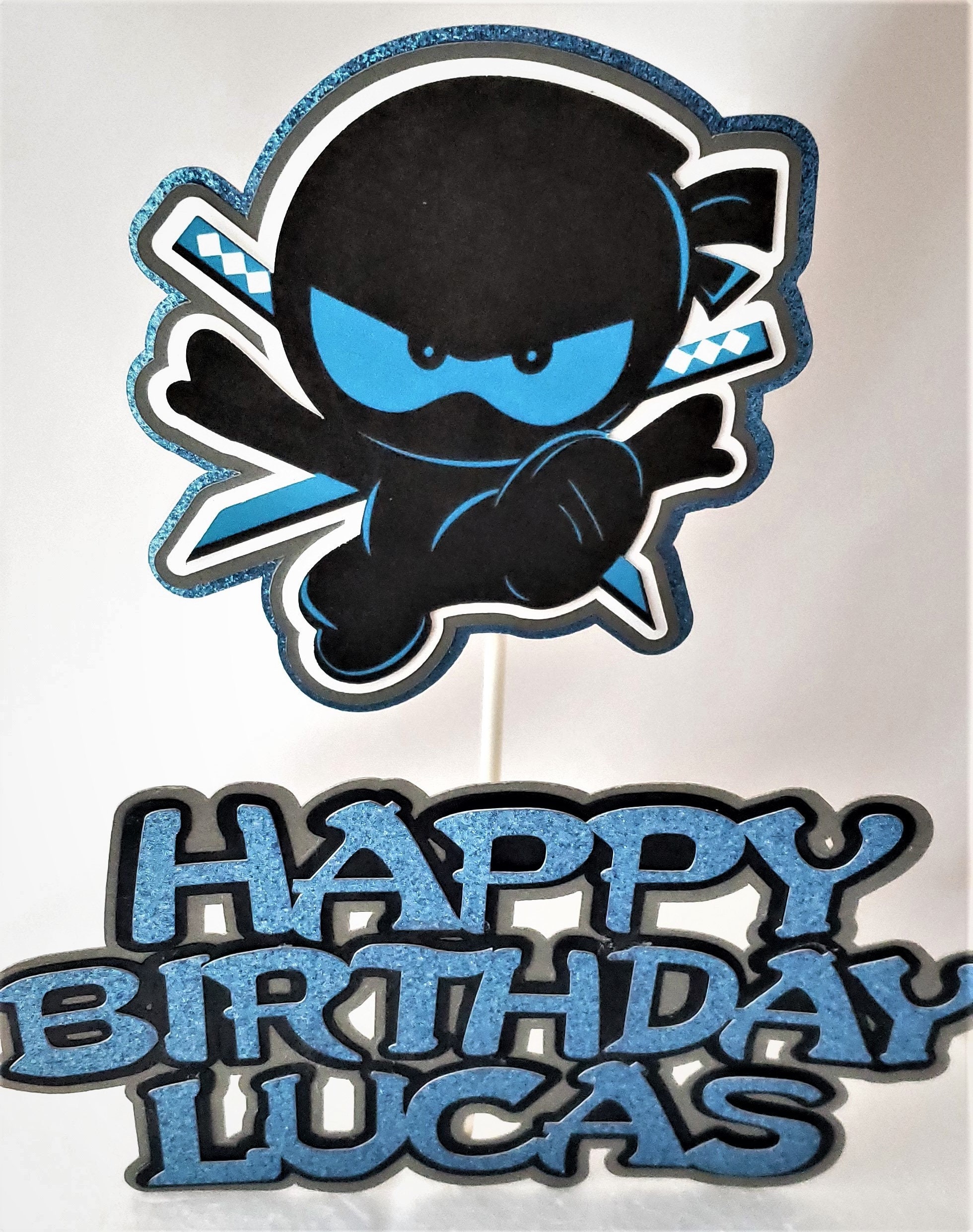 Ninja Birthday Cake Topper - Etsy