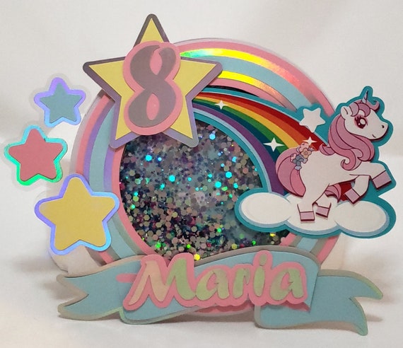 Unicorn Birthday Topper | Etsy