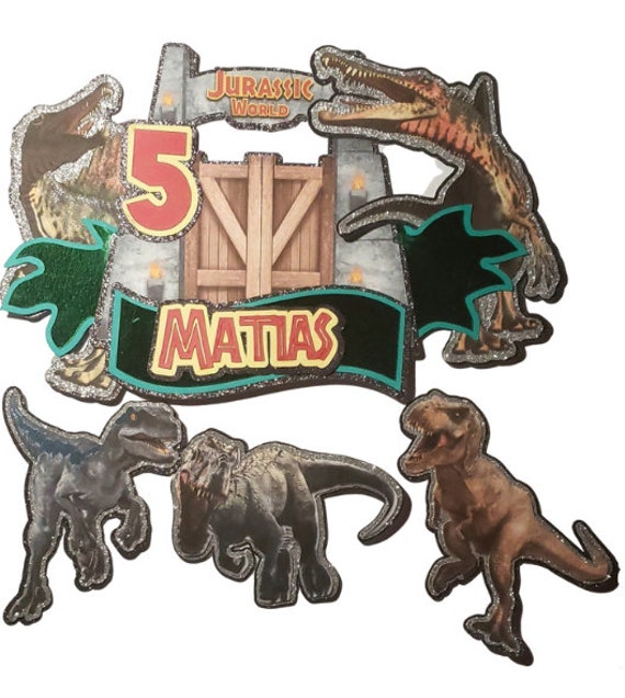 Jurassic World Cake Topper - Etsy