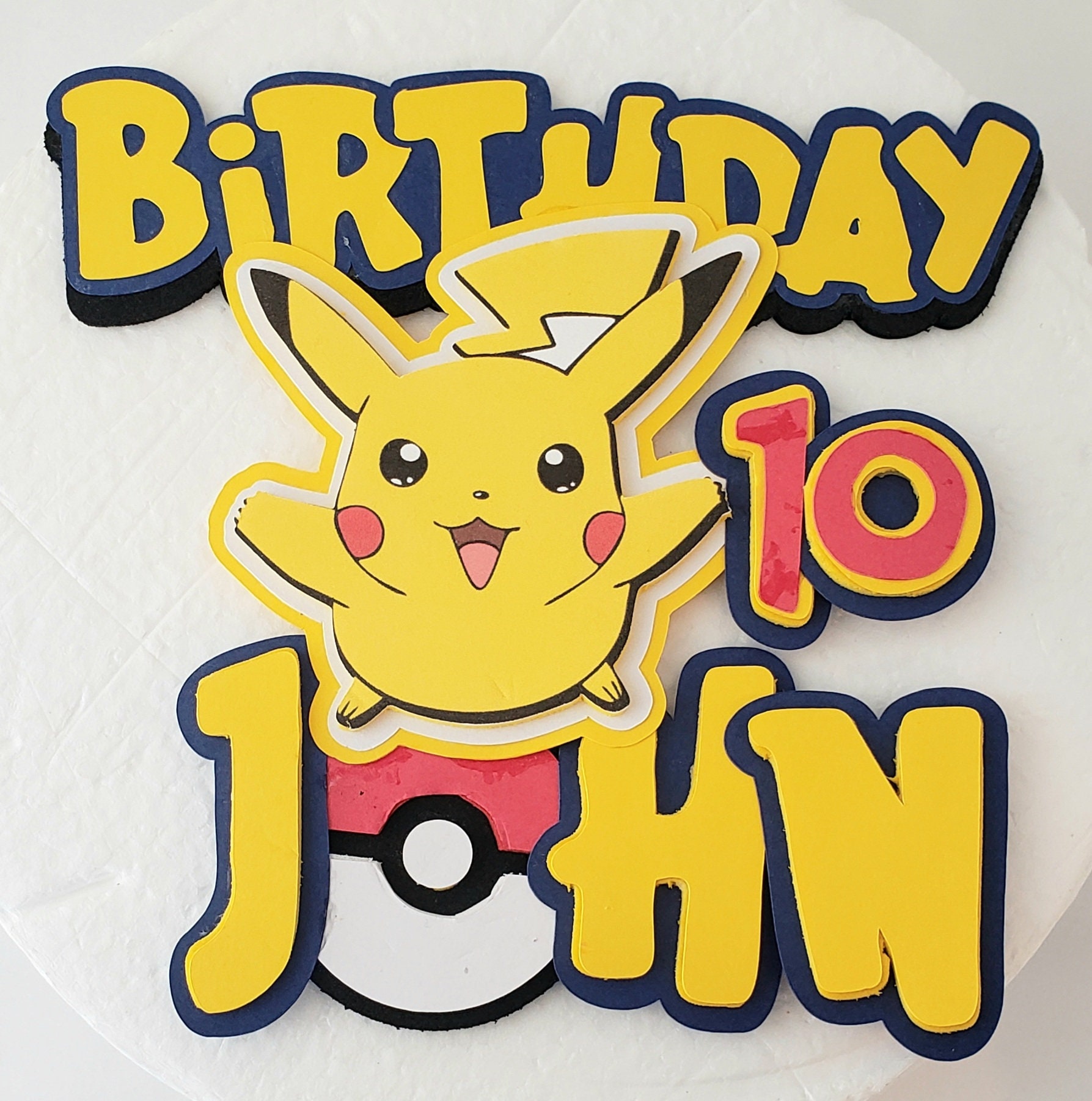 Pokemon Cake Topper - Etsy