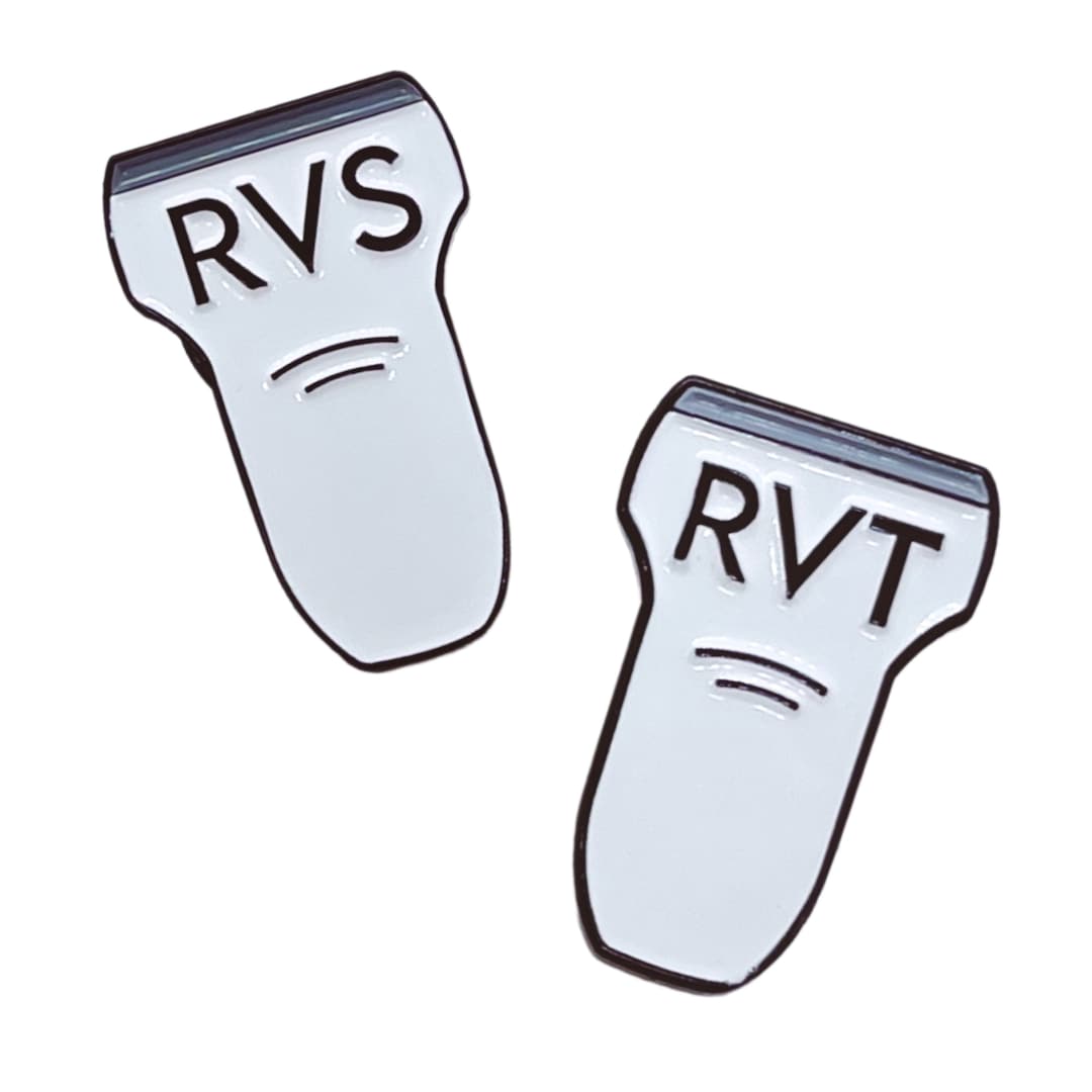 RVT RVS Vascular Tech Sonographer Ultrasound Probe ARDMS Enamel Pin - Etsy