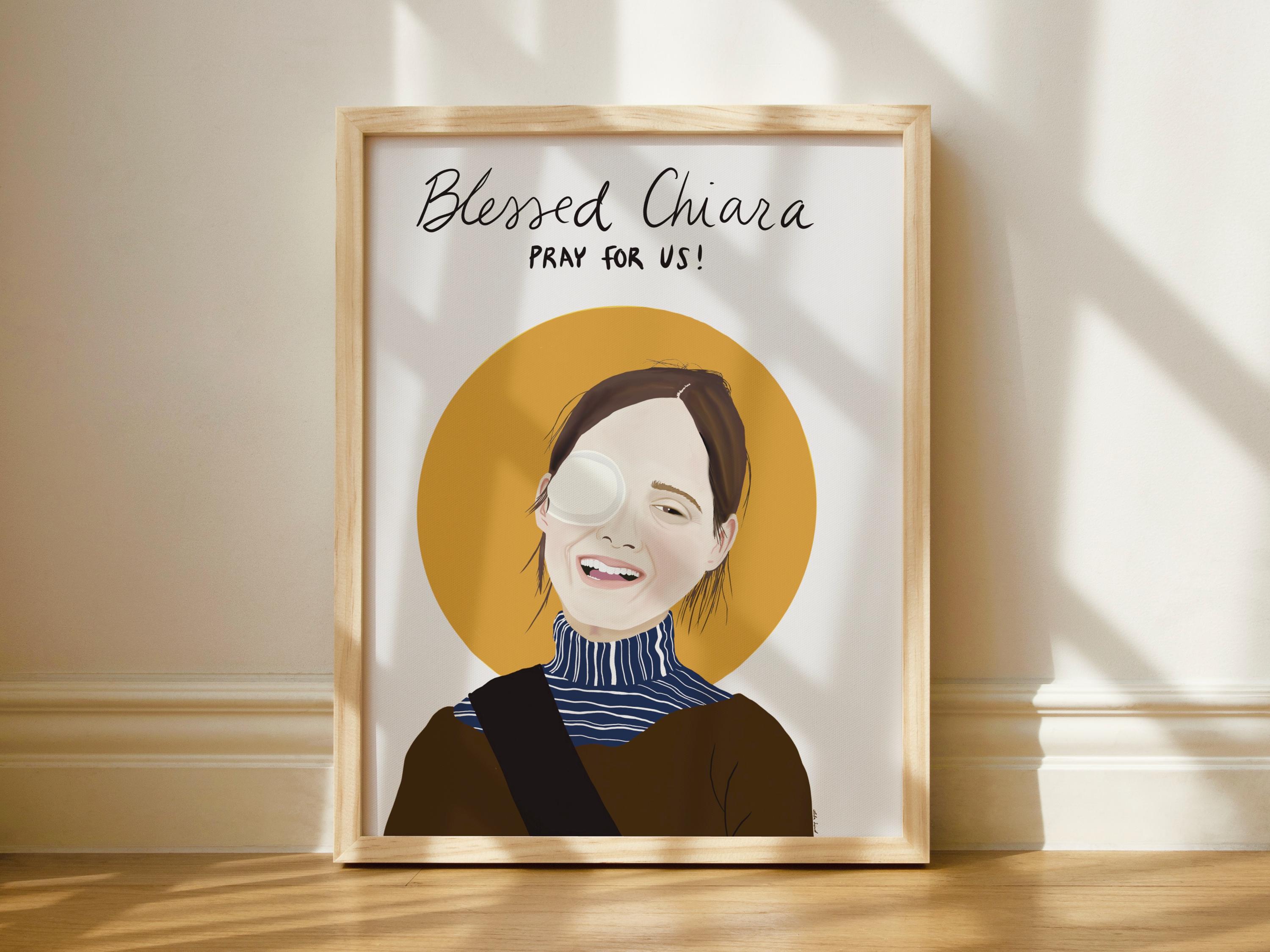 Chiara Corbella Petrillo Digital Illustration, Blessed Chiara, Witness ...