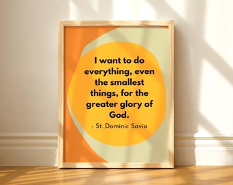 Dominic Savio Poster - Etsy