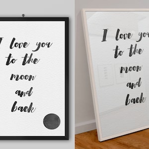 Romantic Love Quotes Watercolour Calligraphy Painting Prints | Home ...